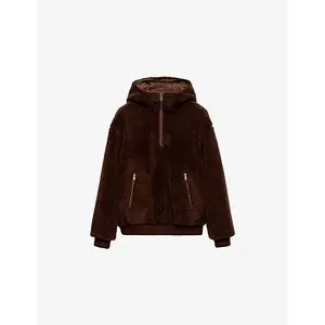 Prada Hooded Borg Wool-blend Jacket