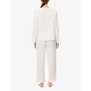 REFORMATION Paloma Ruffled Cotton Blend Pyjama Set