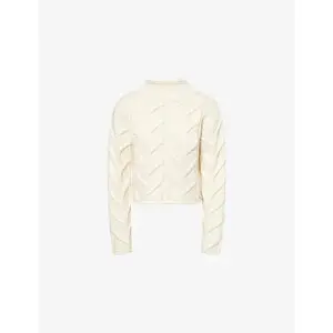 FRAME The Cable Funnel-neck Wool Jumper