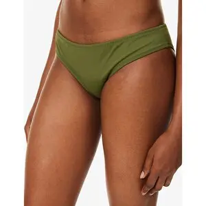 Heidi Klein Slider Low-rise Bikini Bottoms - Olive