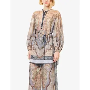 Zimmermann Wanderlust Silk Tunic Top