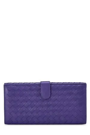 Bottega Veneta Intrecciato Continental Wallet - Purple