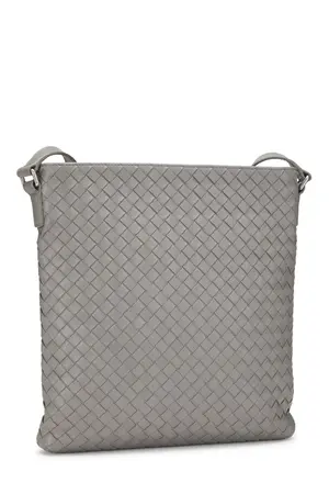 Bottega Veneta Intrecciato Flat Messenger Bag