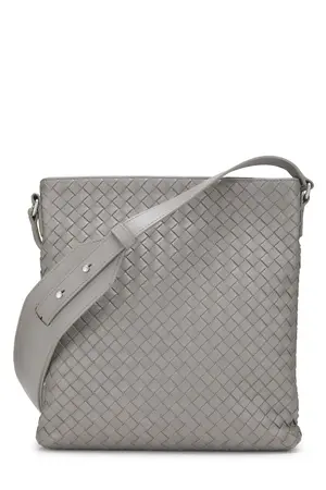 Bottega Veneta Intrecciato Flat Messenger Bag