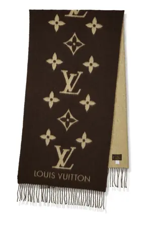 LOUIS VUITTON Cashmere Muffler - Brown