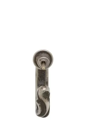 Chrome Hearts Sterling Scroll Hoop Earring