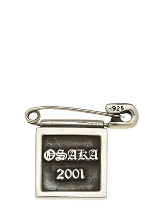Chrome Hearts Sterling Osaka Safety Frame Pin - Silver