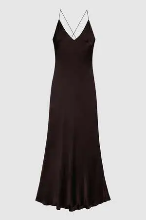 ANINE BING Laurel Maxi Dress - Deep Brown