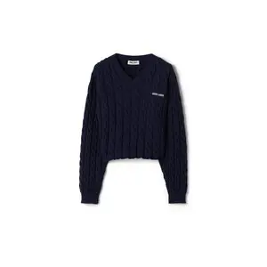Miu Miu Wool Cable-knit Mini-pullover