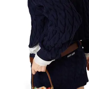 Miu Miu Wool Cable-knit Mini-pullover