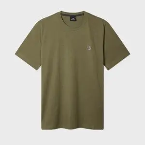 Paul Smith Khaki Organic Cotton Zebra Logo T-shirt - Green