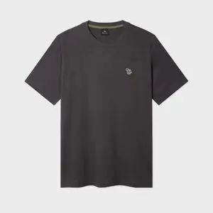 Paul Smith Steel Organic Cotton Zebra Logo T-shirt - Grey