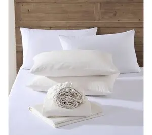 Eddie Bauer Solid Ivory Cotton King Sheet Set
