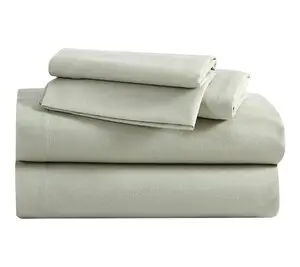 Eddie Bauer Solid Green Cotton King Sheet Set - One-color
