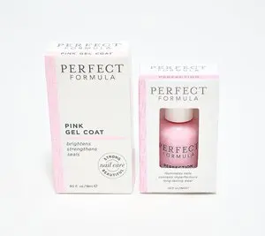 PERFECT FORMULA Pink Gel Nail Coat + Pink Perfection - One-color