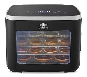 ELITE Cuisine 5-tray Stainless Steel Digital Fo Od Dehydrator - Silver