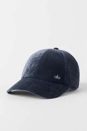 Alo Yoga Velvet Baseball Cap Navy