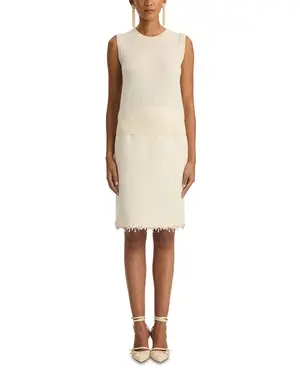 Oscar De La Renta Wool Knit Tank - Ivory