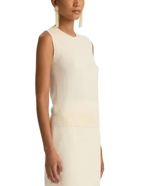 Oscar De La Renta Wool Knit Tank - Ivory