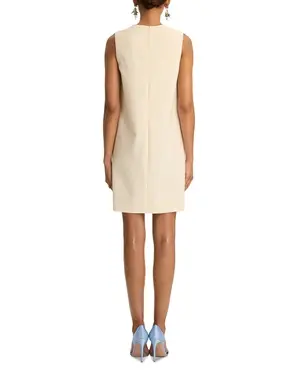 Oscar De La Renta Sleeveless Floral Mini Dress