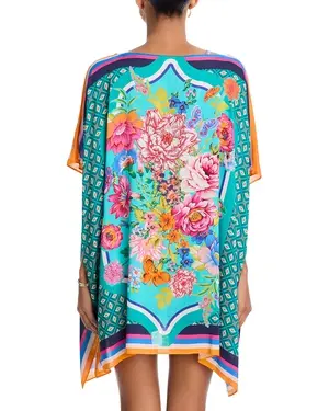 Johnny Was Printed Boat Neck Kaftan