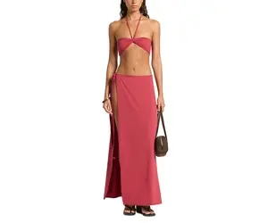 Bond Eye Side Tie Swim Cover Up Maxi Skirt
