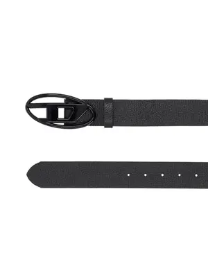 DIESEL® B-1dr Leather Belt - Black