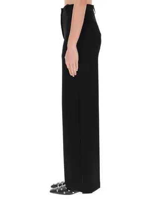 Theory Wide Leg Trousers - Black