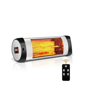 SUGIFT 1500w Wall-mounted Electric Heater Patio Infrared Heater With Remote Control - White