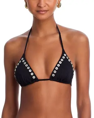 Staud Lido Bikini Top - Black