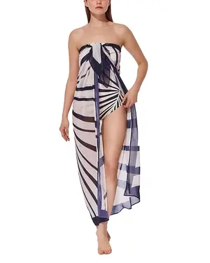 GOTTEX Desert Queen Pareo Swim Cover Up - Smoke Cream