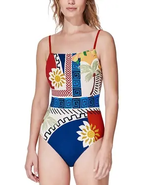 GOTTEX Shaped Square Neck One Piece Swimsuit