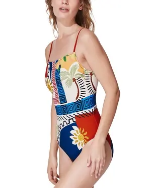 GOTTEX Shaped Square Neck One Piece Swimsuit