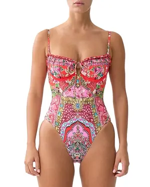 Camilla Ruched One Piece Swimsuit - Heirloom Empire