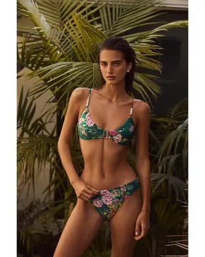 L'Agence Nicole Charonda Butterfly Bikini Bottom - Multi
