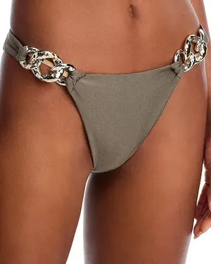 Simkhai Athens Side Chain Bikini Bottom - Fern