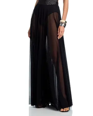 Norma Kamali Flared Swim Cover Up Skirt - Black