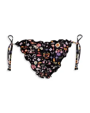 Agua Bendita Alegria Ambar Side Tie Bikini Bottom - Multi