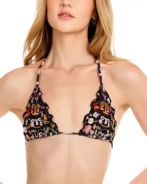 Agua Bendita Lolita Ambar Handmade Bikini Top - Multi