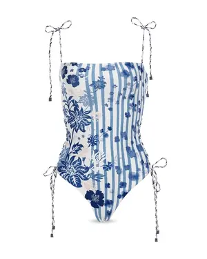 Agua Bendita Posh Batik Reversible One Piece Swimsuit
