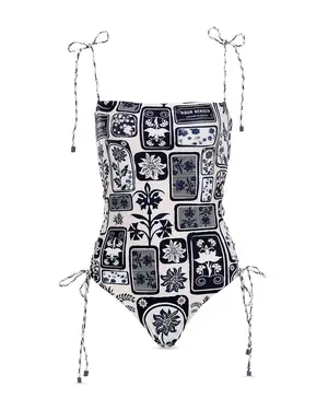 Agua Bendita Posh Batik Reversible One Piece Swimsuit