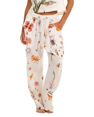 Agua Bendita Seraphine Ambar Linen Swim Cover-up Pants - Multi