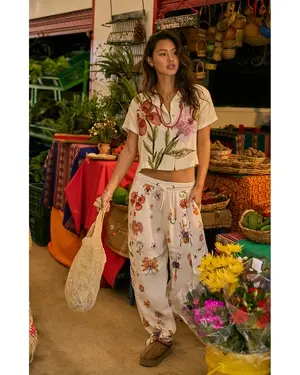 Agua Bendita Seraphine Ambar Linen Swim Cover-up Pants