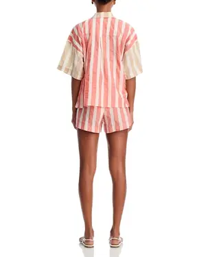 Echo Swim Cover-up Shorts - Beach Pink