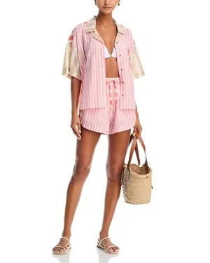 Echo Cassis Camp Shirt - Beach Pink
