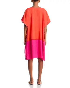 Echo Colorblocked Siesta Caftan Swim Cover-up