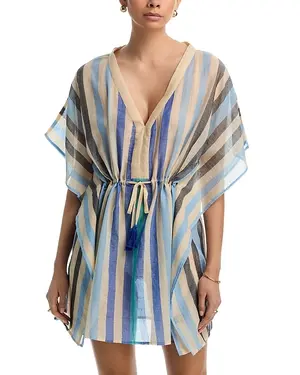 Echo Cabana Caftan Swim Cover-up - Ultramarine