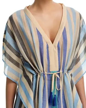 Echo Cabana Caftan Swim Cover-up - Ultramarine