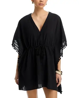 Echo Lamai Butterfly Caftan Swim Cover-up - Black