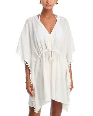 Echo Lamai Butterfly Caftan Swim Cover-up - Cream